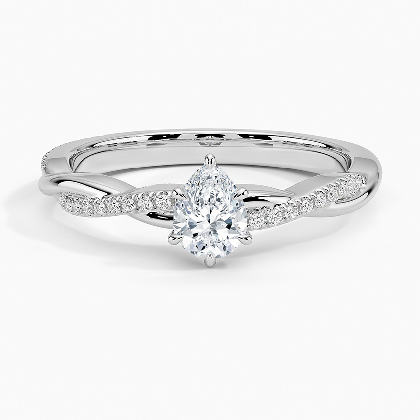 Solitaire Poire Entrelaçé - Dahab Shop