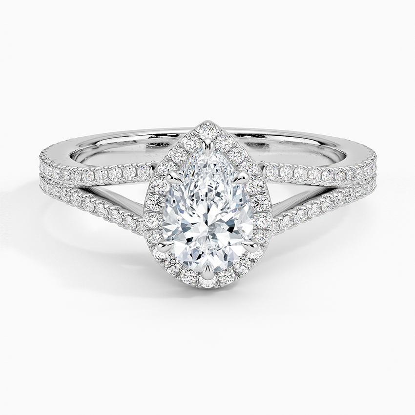 Solitaire Halo Poire Demi-Tour - Dahab Shop